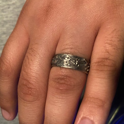 Poseidon Trident Signet Ring for Men, Handmade 925k Sterling Silver ...