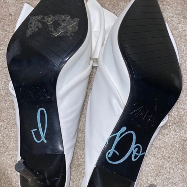 I Do Shoe Stickers, Something Blue, Shoe Decals for the Bride ...