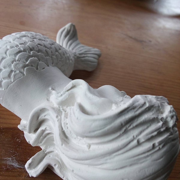 Ready to Paint Plaster, Candy Cane on Present, Ornament, U Paint, DIY Plaster, Plaster Craft ...