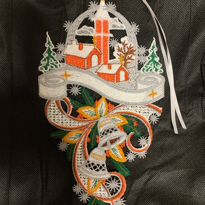 Atlas Moth Free Standing A Finished Embroidery Product Not a Design ...