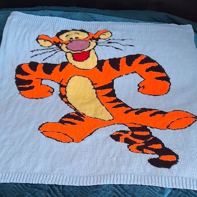 Tigger Crochet Graph and Written Pattern SC Graphghan - Etsy