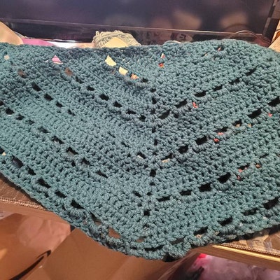 Crochet Pattern Stitch Chart Lacy Summer Shawl Easy Scallop Wrap Beginner Friendly Crochet Wrap ...