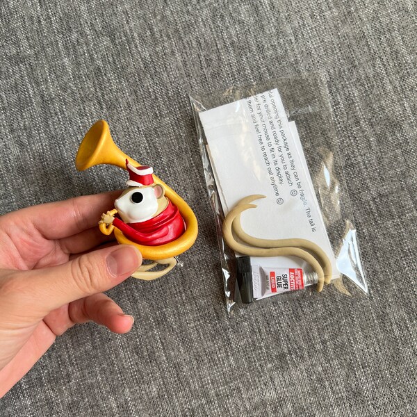 Tiny Tuba Player Circus Mouse Mice Display Figure - Etsy