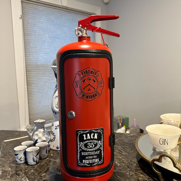 LED Light Mini Bar Fire Extinguisher Firefighter Gift Original Present ...
