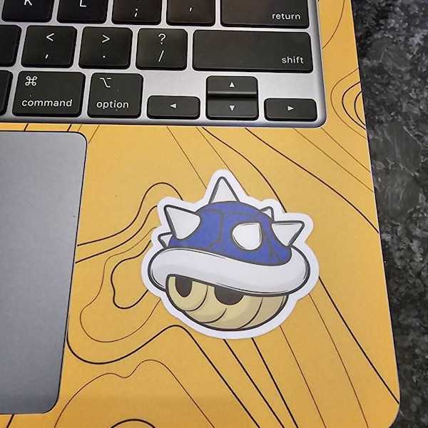 Mario Kart Blue Spike Shell Vinyl Die-cut Sticker | N64 Video Game ...