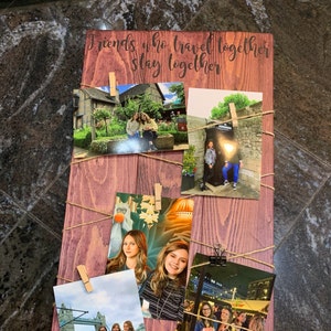 Wooden Photo Board Custom Photo Board Photo Display Board - Etsy