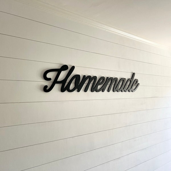 Homemade Word Cut Out | Wooden Sign| Homemade Sign - Etsy