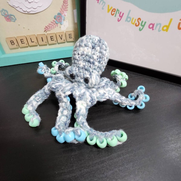 Beaded Fidget Keychain Crochet Pattern: Beginner Friendly, No Sew (PDF ...