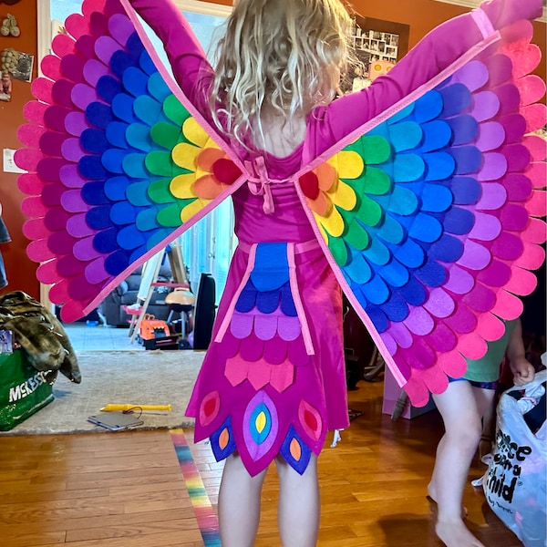 Hummingbird Costume // 3 Pc Set // Mask, Wings & Tail // Hummingbird ...
