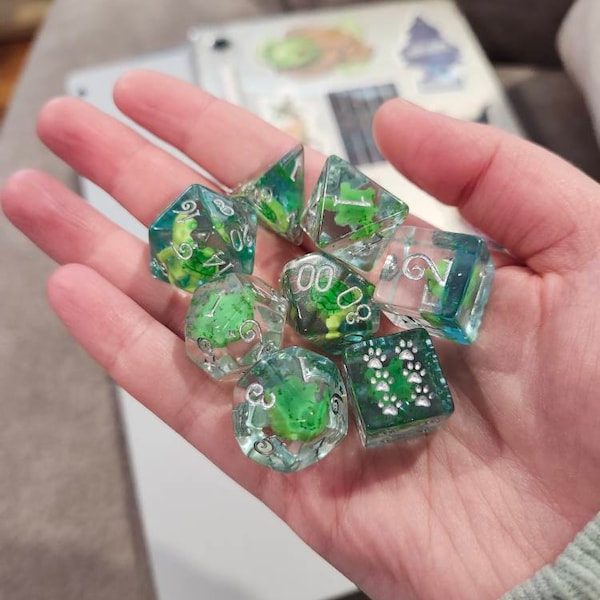 Shadowy Forest Dnd Dice Set, Polyhedral Dice, D&D Dice, Dungeons and ...