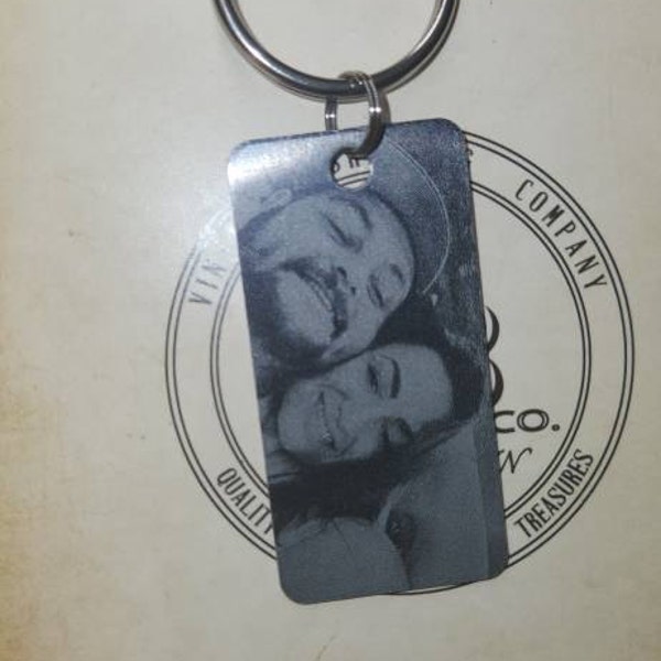 Personalized Photo Keychain -customize W/your Handwriting or Font- Your ...