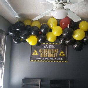 Quarantine First Birthday Banner Quarantine birthday sign | Etsy