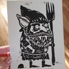 The Kitchen Goblin, Goblin Print, Kitchen Print, Weird Wall Art, Occult ...