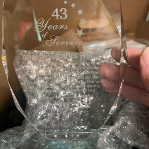 Personalized Crystal Employee Retirement Appreciation Gift - Etsy