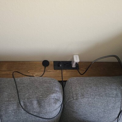 Hidden Sofa Table or Tray With Outlet - Etsy