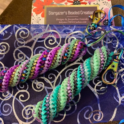 Ready to Ship Woven Keychain Rexlace Plastic Lace Scoubidou Scoubi ...