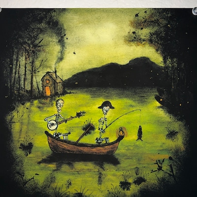 10x10 PHYSICAL PRINT Swamp Skeletons Print on Enhanced Matte Paper - Etsy