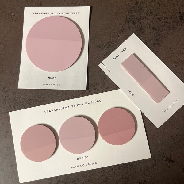 Transparent Sticky Notepad | Page Markers | Circle Sticky Notes| Index ...