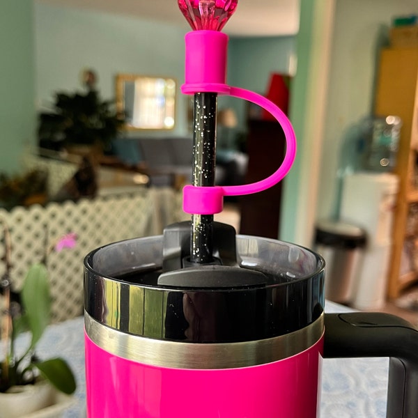 Stanley Straw Set Stanley Cup Accessories Clear Glitter Straw Party ...