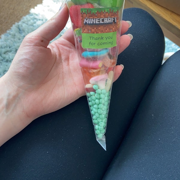 Minecraft Pick and Mix Sweet Cones - Etsy UK