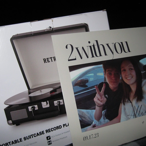 Custom 12" Vinyl Record Playlist Pictures on Cover and Labels ...