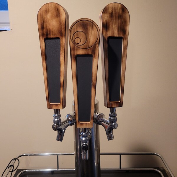 Custom Monogram & Name Tap Handle - Black or White - Etsy