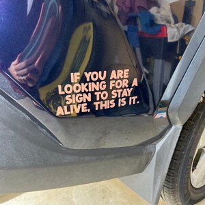 If You Are Looking for a Sign to Stay Alive This is It Decal / - Etsy