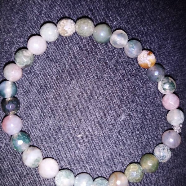 Natural Mystic Indian Agate/ Chalcedoney, Faceted Round Sizes 4mm, 6mm ...