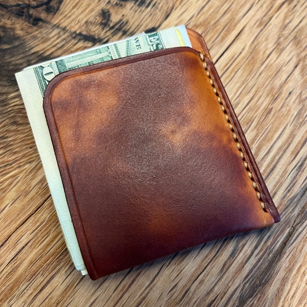 Slim Brown Leather Wallet - Mens Leather Wallet - Wallets for Men ...