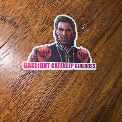 Astarion Sticker Gaslight Gatekeep Girlboss, Funny Astarion Decal - Etsy UK
