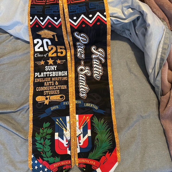 Mexican Graduation Sash, Mexican American Flag Graduation Sash 2025 ...