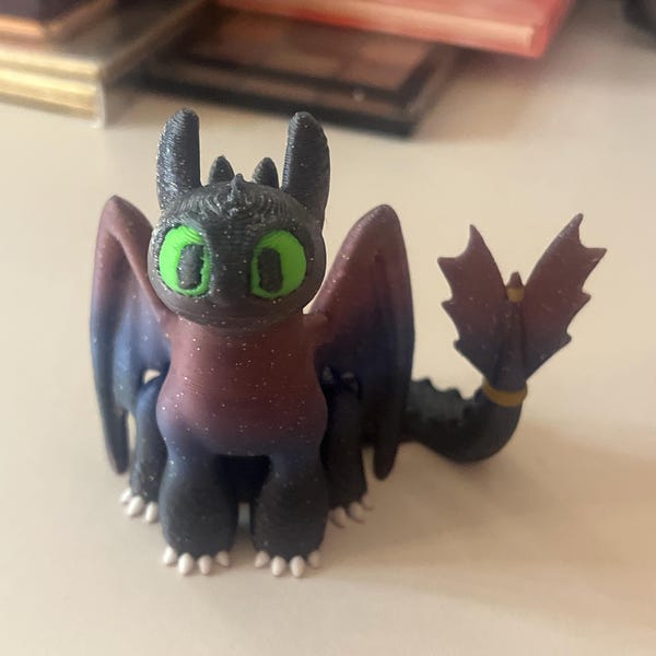 Toothless Desk Ornament (3, 6, and 9” Inch Options) - Etsy