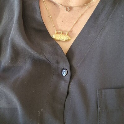 Keya Flower Perfume Bottle Necklace Tiny Spoon Aromatherapy Pendant ...