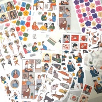 GYM EXERCISE Sticker Sheet // Aesthetic Cute Fitness Workout - Etsy ...