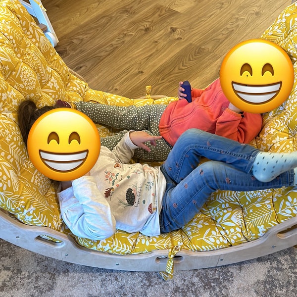 Kids Climbing Arch With Pillow Set, Large Size Montessori Arch Climber ...