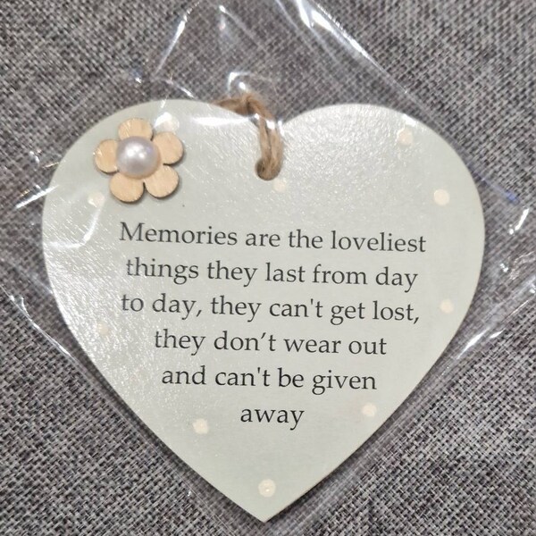 Thank You for Your Kind Help and Support Wooden Gift Heart Plaque/sign ...