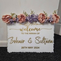 Personalised Islamic Nikah Ceremony Wedding Mirror Stickers and We ...
