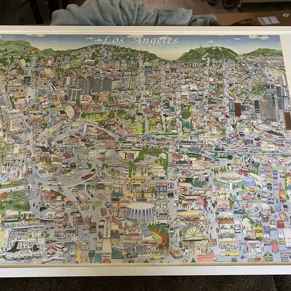 Los Angeles the Strip the 90s Retro Map Sunset Strip - Etsy