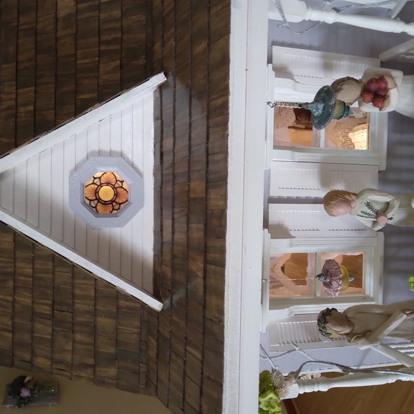 Miniature Stained Glass Round Window. VENEZIA Diorama Series, Dollhouse ...