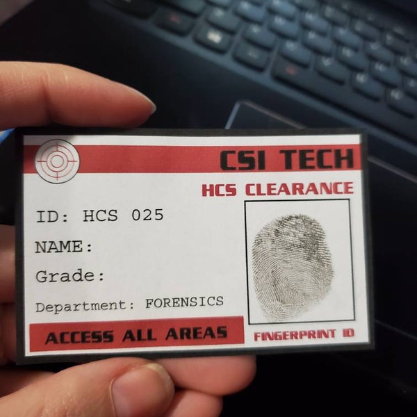 Printable Secret Agent ID Passes, Editable Spy Party Identification ...