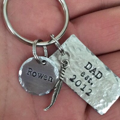 Dad Keychain,personalized, Father's Day Gift, Fathers Keyring, Gift for ...