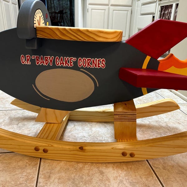 Cow Rocker Wooden Rocking Horse for Toddler Rocker Ride on Toy Baby ...