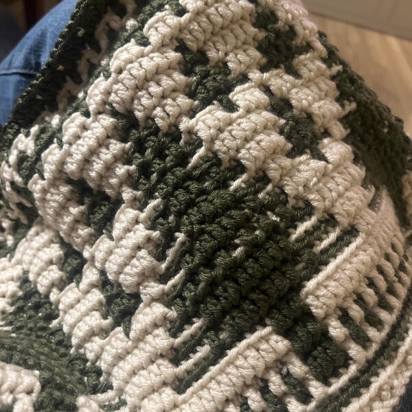 Berber Afghan Overlay Mosaic Crochet PATTERN Digital Download in ...