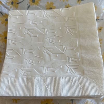 Mushroom Napkin Embossed Paper Napkins Woodland Nature Baby Shower ...