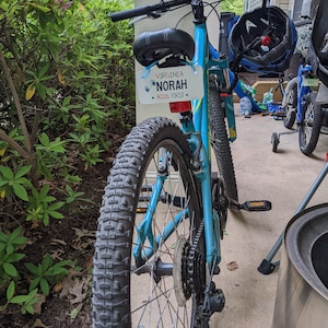 Personalize This Aluminum Bicycle Tag, License Plate Printed With Your ...