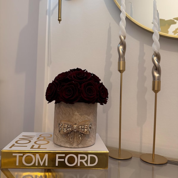 Tom Ford Decorative Book Box: White Gold Coffee Table Decor - Etsy