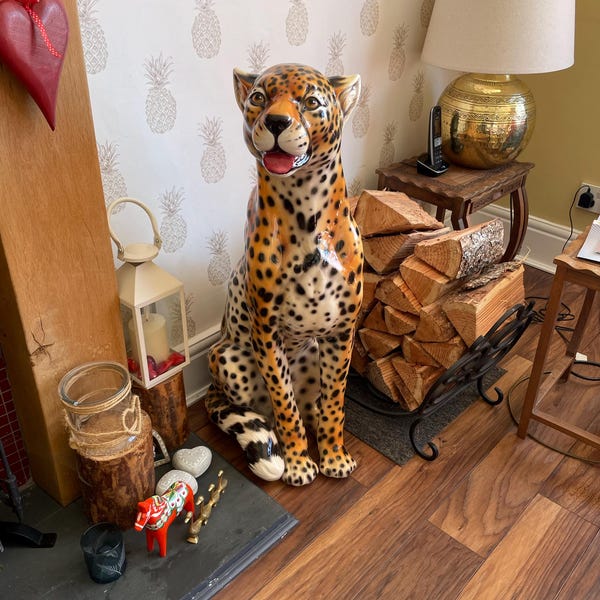 Exclusive Decorative Statue Cat Three Colors 30 Cm Ceramic Handmade ...