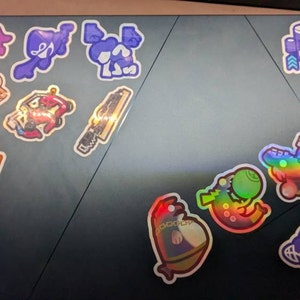 Splatoon Inspired Badge Fan Art Weapons Holographic - Etsy