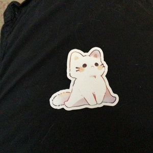 Sitting Kitty Vinyl Sticker/ Laptop Stickers/ Cute Stickers - Etsy