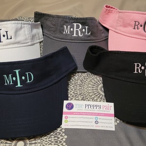 Monogram Sun Visor for Women, Personalized Custom Visor, Personalized ...